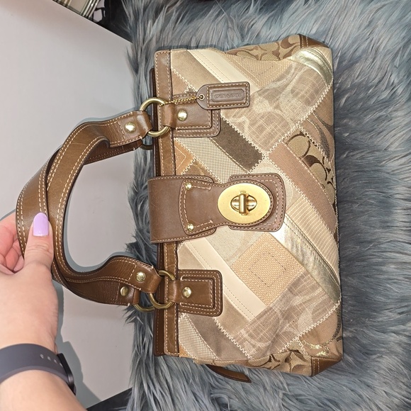 Coach | Bags | Coach Signature Turnlock Shoulder Bag | Poshmark